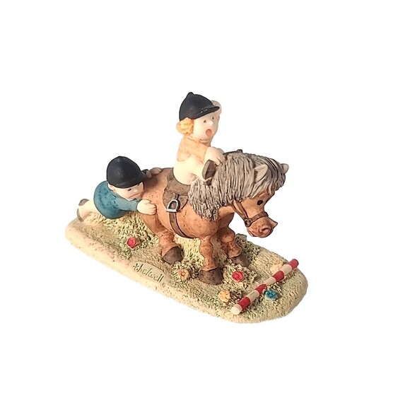 Accents | Thelwell Ponies Resin Figurine Easy Jump First 1986 Vintage ...